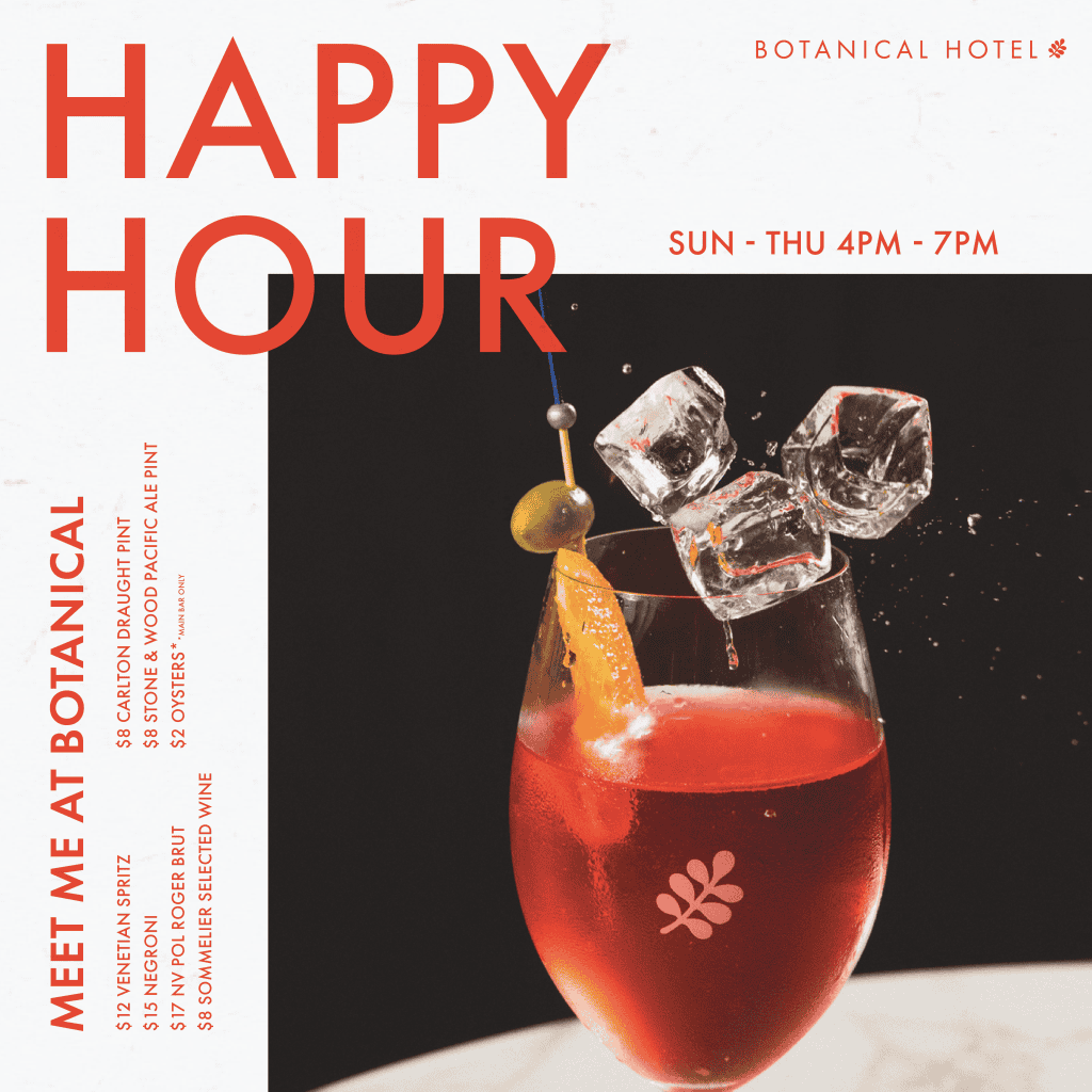 Happy Hour — Botanical Hotel South Yarra
